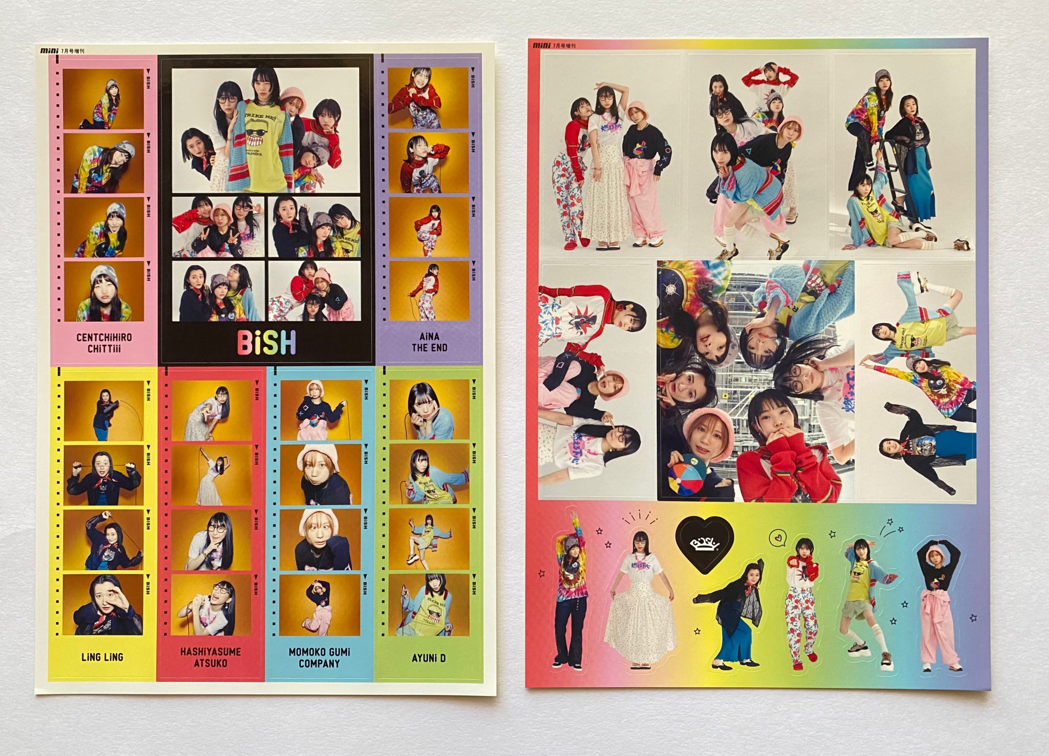 【フラゲレビュー】mini（ミニ）2023年7月号増刊《特別付録》mini撮り下ろし写真使用♥BiSHスペシャル付録豪華10点セット | 付録ライフ